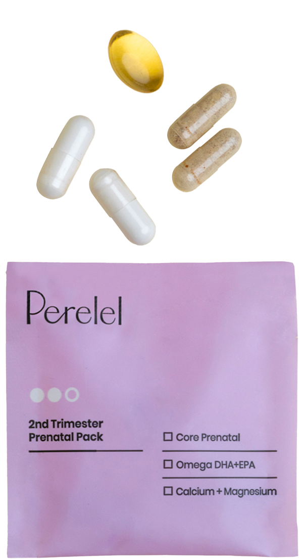 Second Trimester Supplements - Prenatal Pack | Perelel