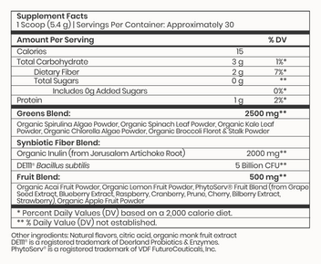 Pregnancy-Safe Greens Powder - Synbiotic Greens | Perelel