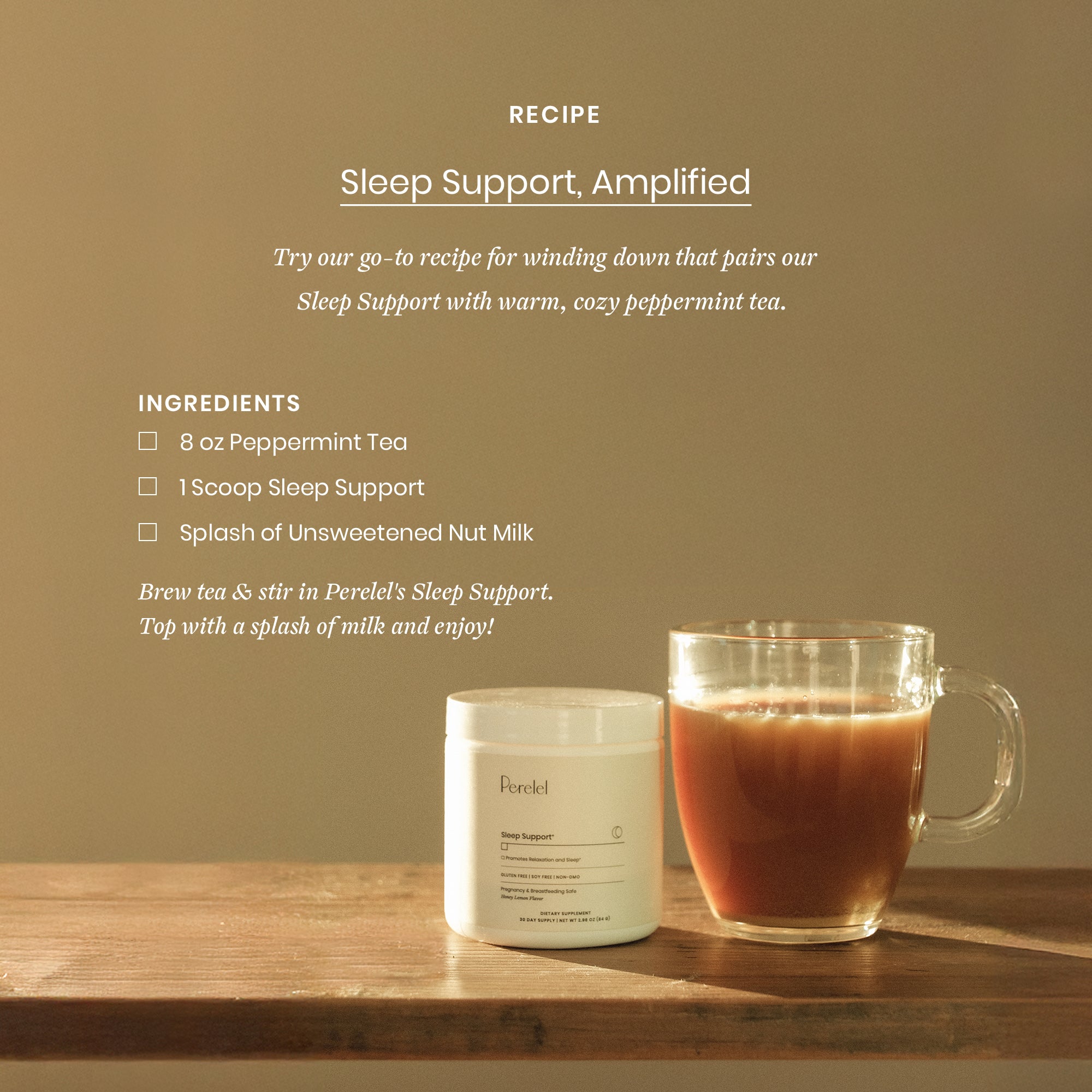 Sleep Drink Powder - Magnesium Sleep Support | Perelel
