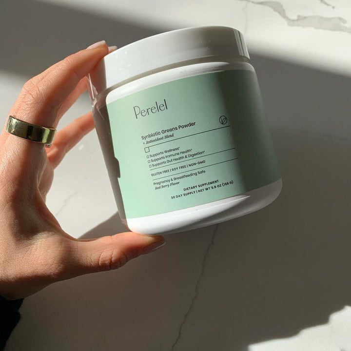 Pregnancy-Safe Greens Powder - Synbiotic Greens | Perelel